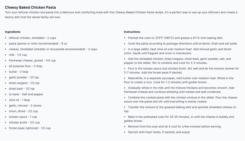 Recipe Reactor - The ultimate kitchen companion